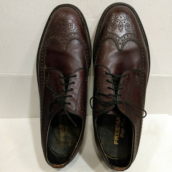 Freeman | Shoes | Freeman Free Flex 838965 Perforated Wingtip Brogue ...